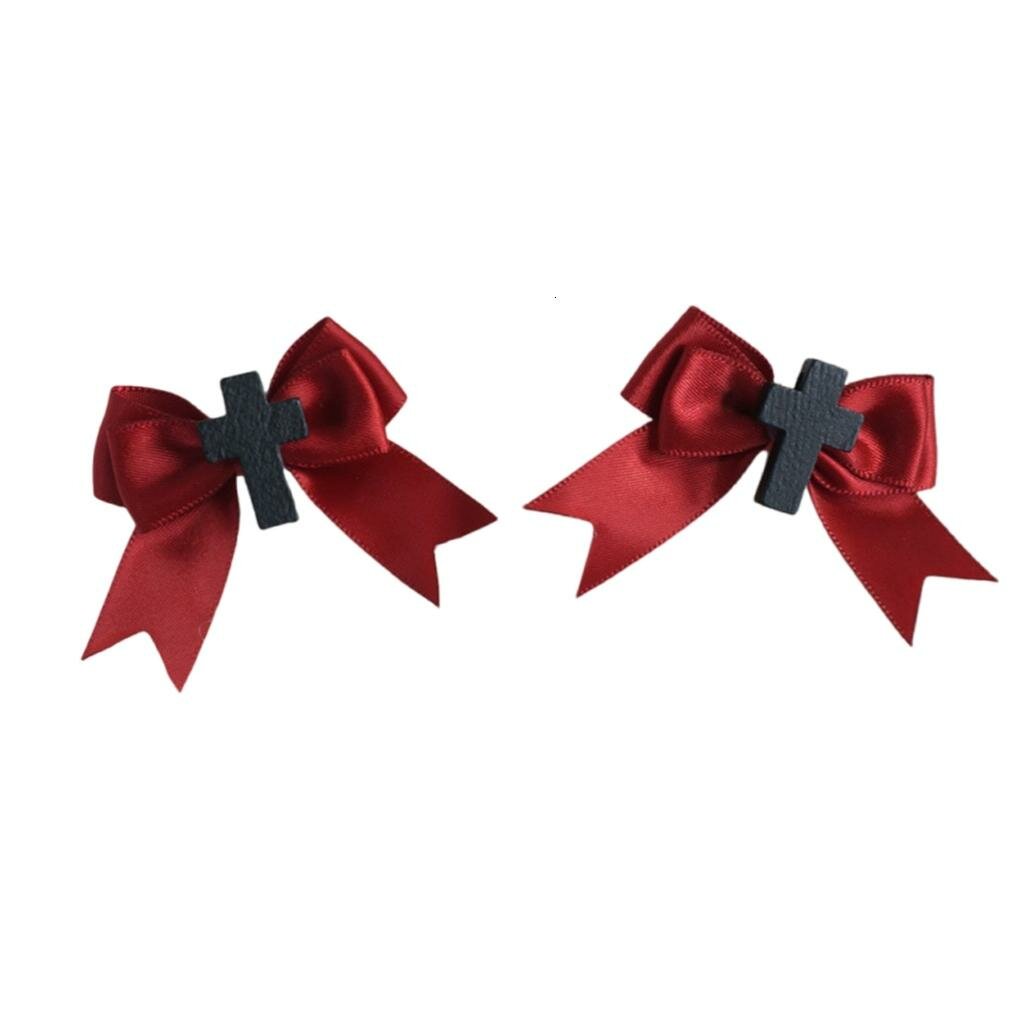 Красочная заколка для волос 2000-х годов Милые Крестики Детская Плоская заколка Повседневная