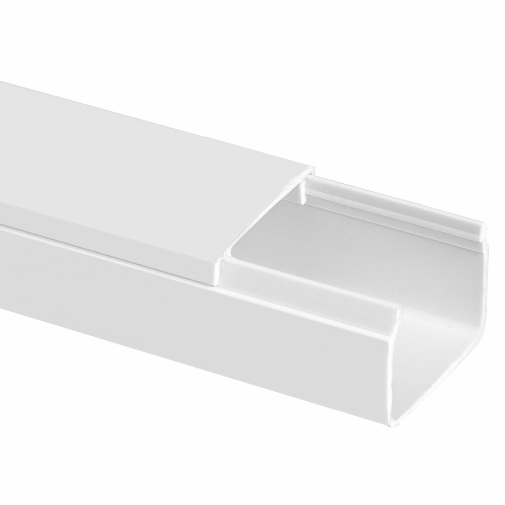Кабель-канал TDM Electric 25х16 мм, 2 м, белый пластиковый короб для кабельных жил, артикул SQ0402-1005