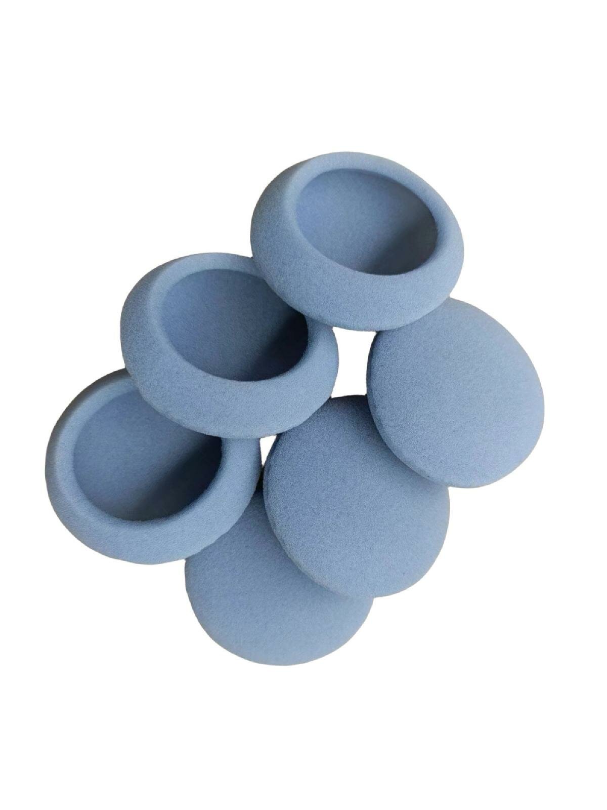 Амбушюры для наушников, накладные губки, Кожаная поролоновая подушка 50 мм