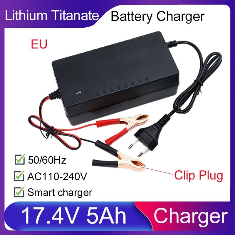 17.4V 5A LTO зарядное устройство 12V 5A 6S 2.3V литий титанат аккумулятор AC 110-240V 50Hz 60Hz 10A умная быстрая зарядка EU Plug