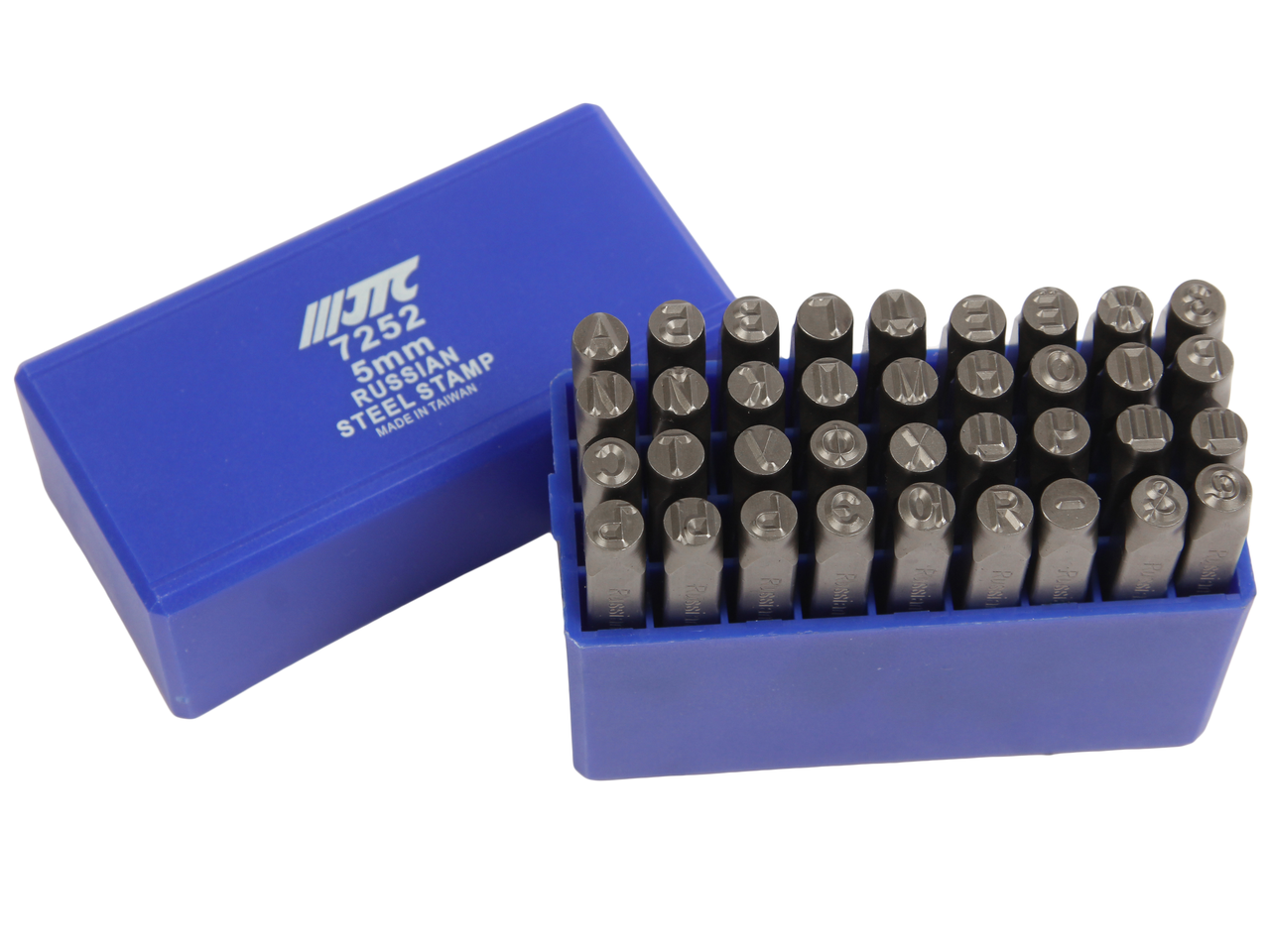 JTC-7252 Клейма буквенные кириллица 5мм (HRC 60+-2° DIN 1451)