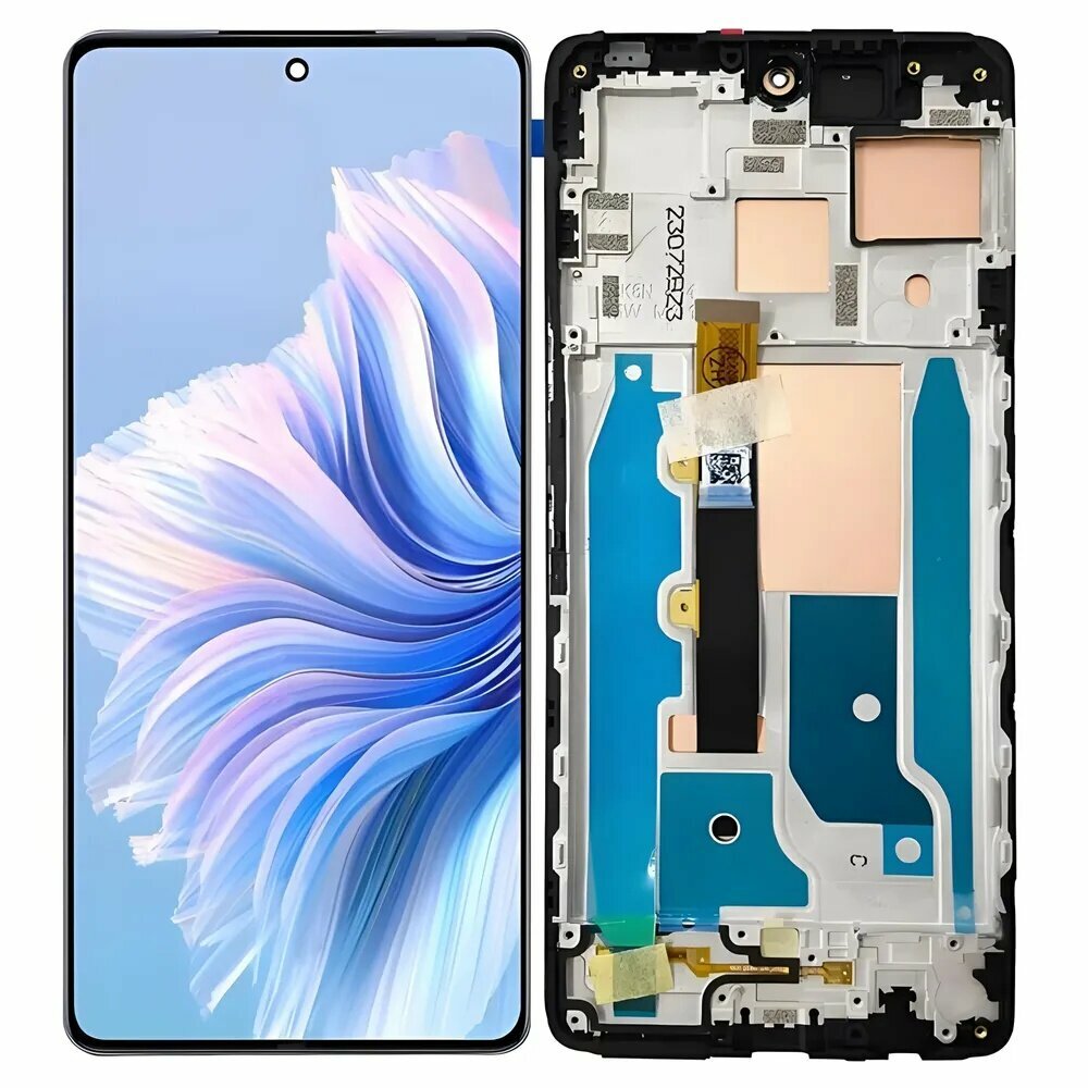 (AMOLED) Дисплей(экран) для Tecno Camon 20 Pro 5G CK8n(текно камон 20 про 5джи) в сборе с тачскрином рамкой (Оригинал)
