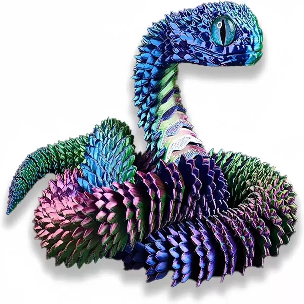 3D Печатная Змея из PLA 30CM A6