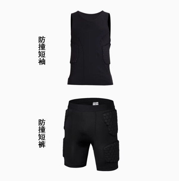 Футбольный костюм, защитное снаряжение, антиударный, антипадение, тренировочный костюм вратаря, комплект футболок NFL, лыжные наплечники, спортивное оборудование