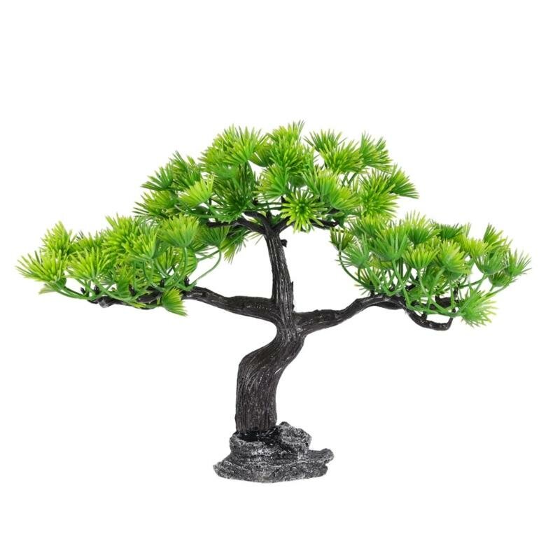 Реалистичная сосна бонсай для аквариума, Трехглавая сосна гр
