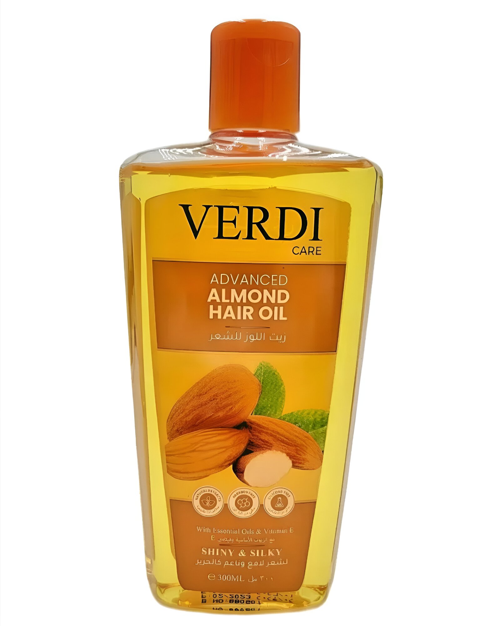 Масло Verdi Миндаль, для волос, блеск и шелковистость, 300мл