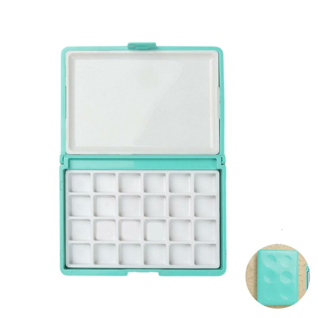 Портативный Футляр Для Хранения Акварельных Красок Складной Ящик Для Хранения Красок Лоток Для Смешивания Акварельных Красок Для Масляно-Акриловых Красок