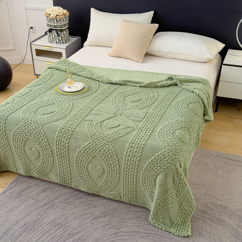 2026 Новейшее двустороннее бархатное одеяло из облачного норкового бархата, фланелевое мягкое хлопковое бархатное жаккардовое многофункциональное одеяло, плед, подарок, оптовая продажа