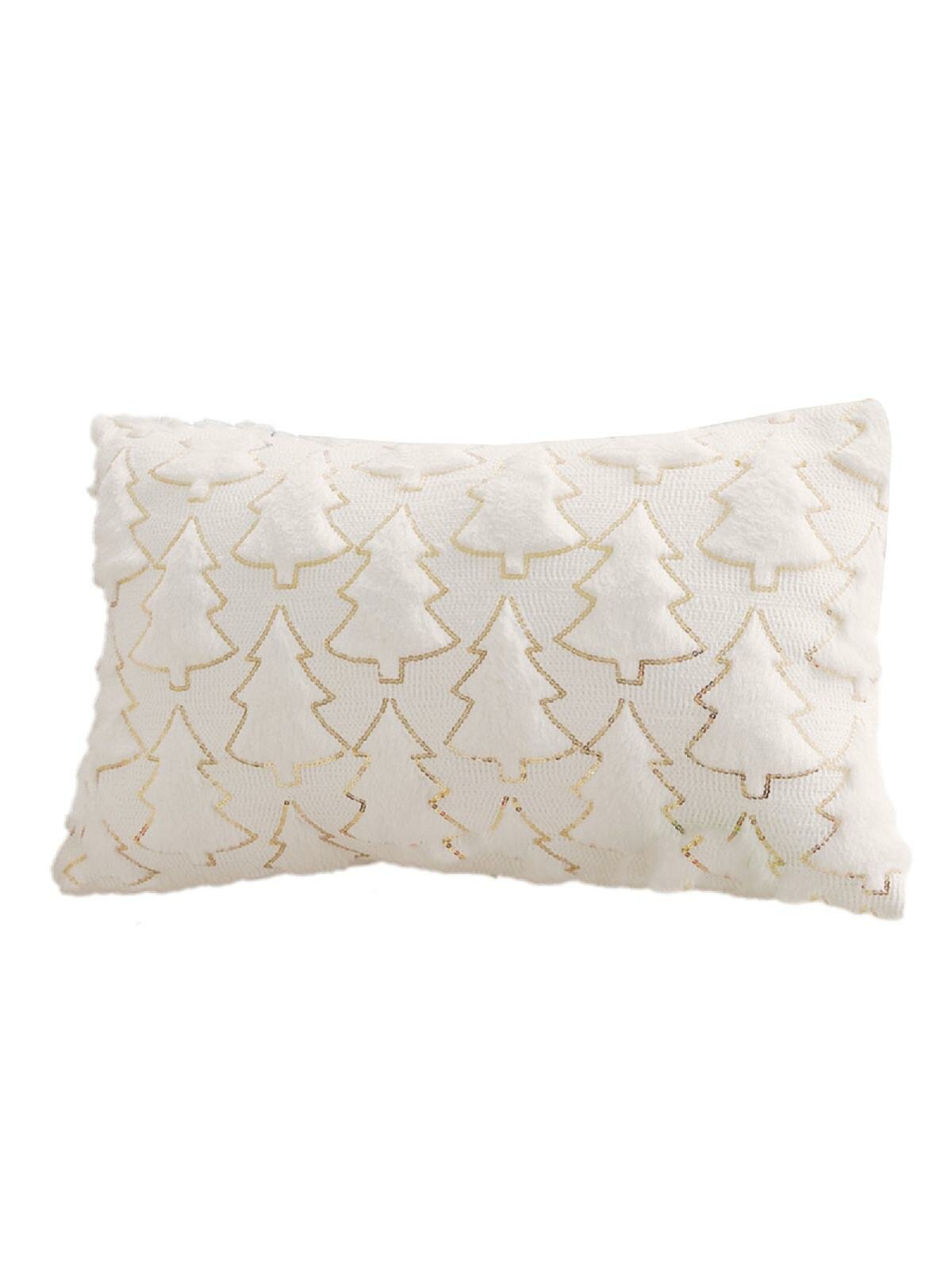 Вышитый чехол для подушки на рождественскую тематику, украшение для дома