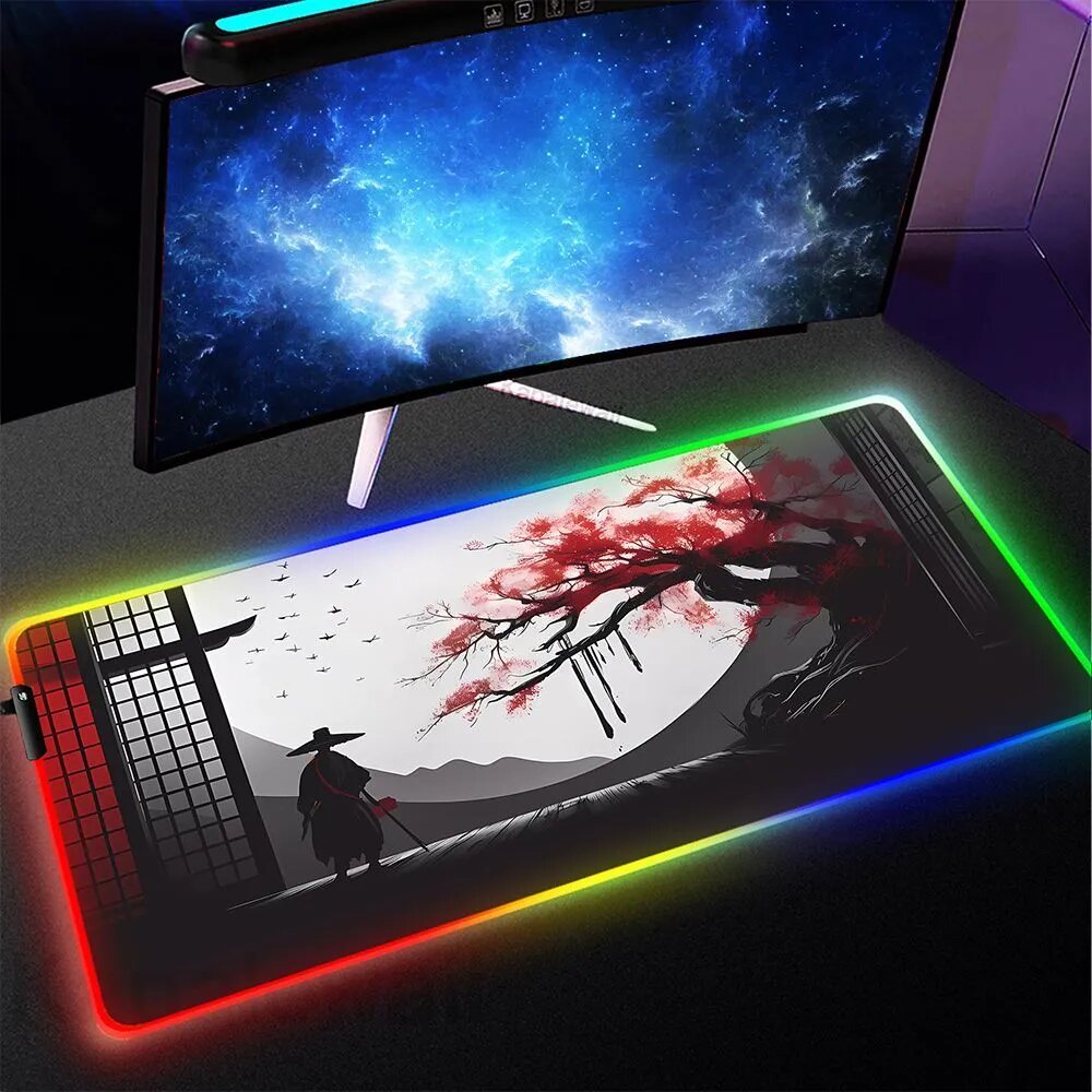 SAMURAI Коврик для мышки, XXL, коралловый, темно-розовый
