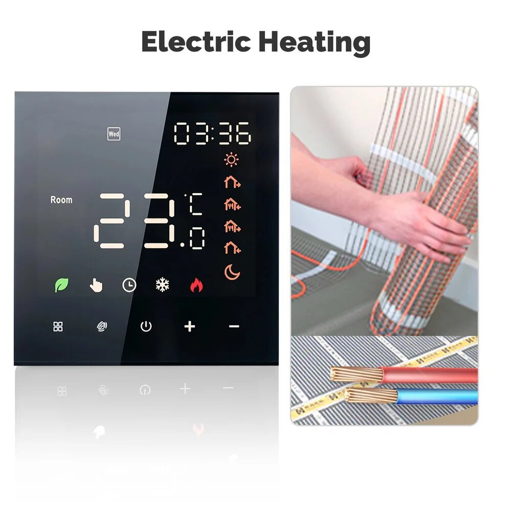 LEENKEA Умный термостат Black Electric