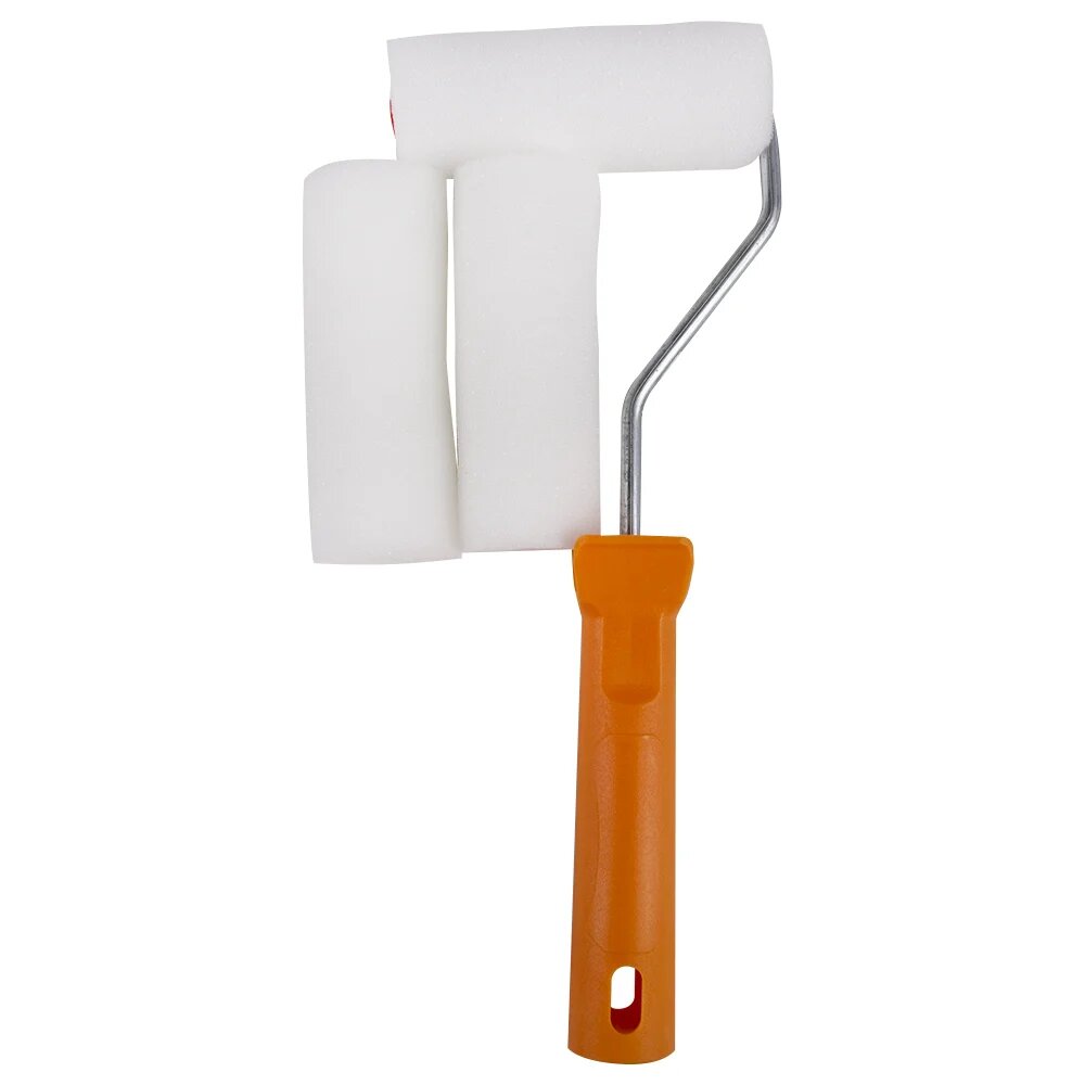 Мини-валик шабашка из поролона, малярный набор с рукояткой, применение для акриловых и водно‑дисперсионных