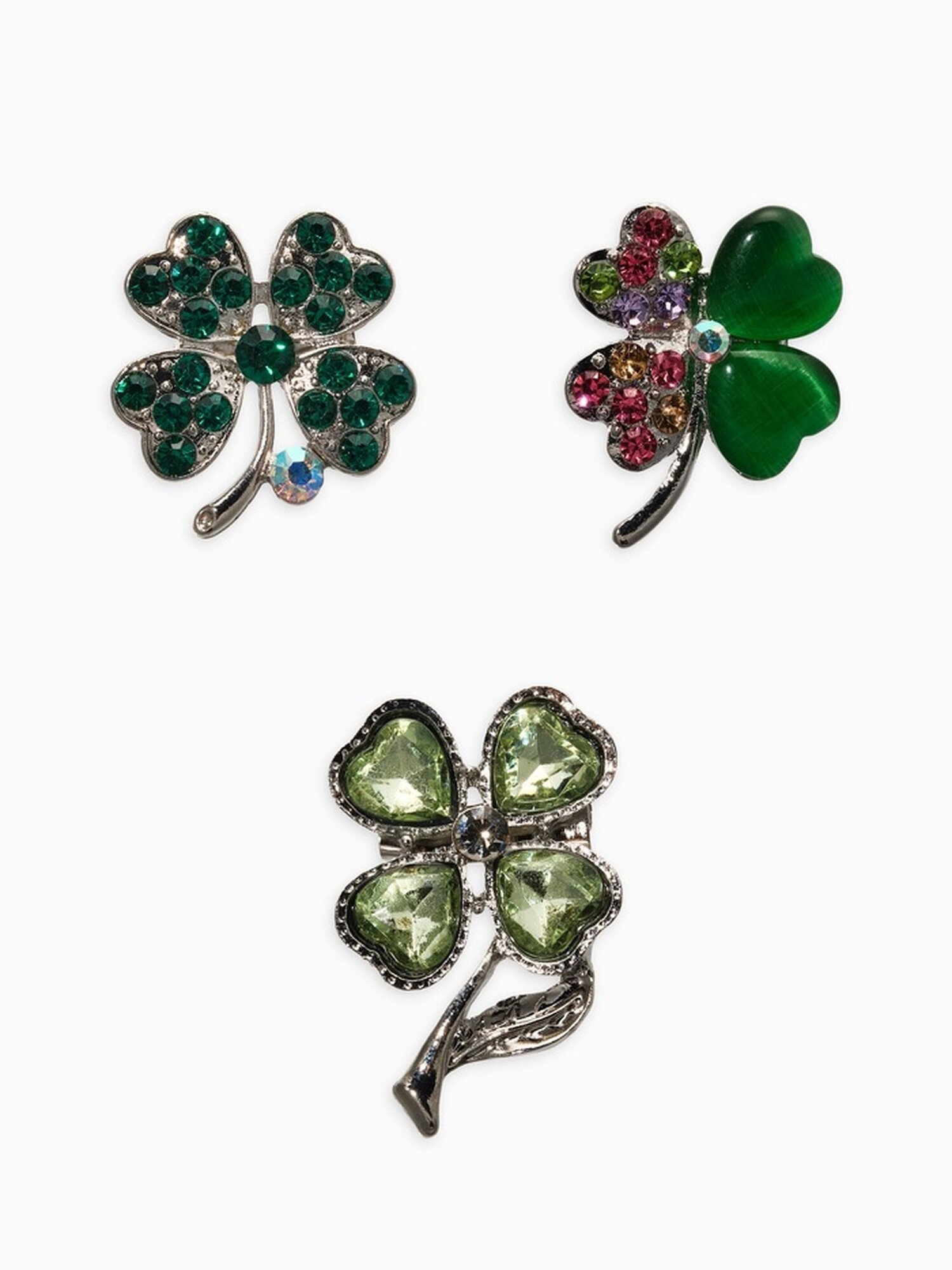 Комплект брошей, стразы