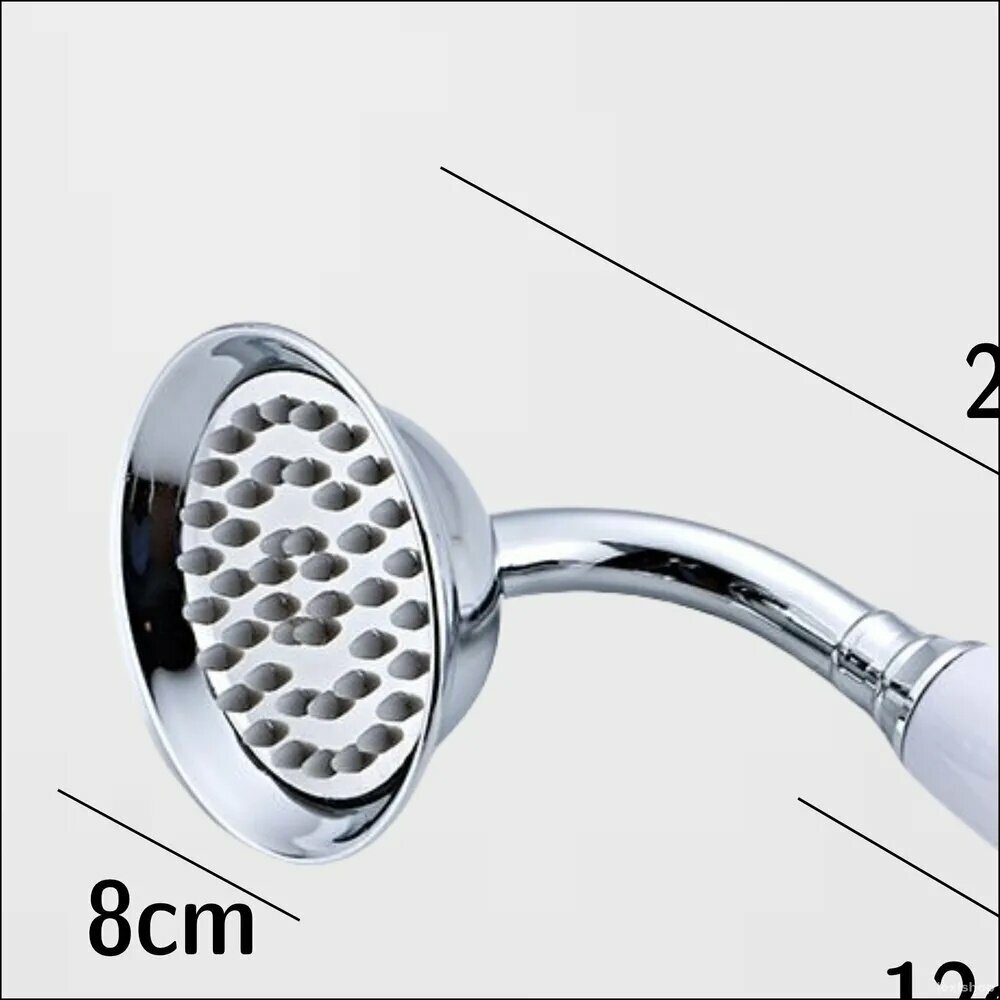 Душевая лейка в винтажном стиле, керамическая ручка, стальной материал