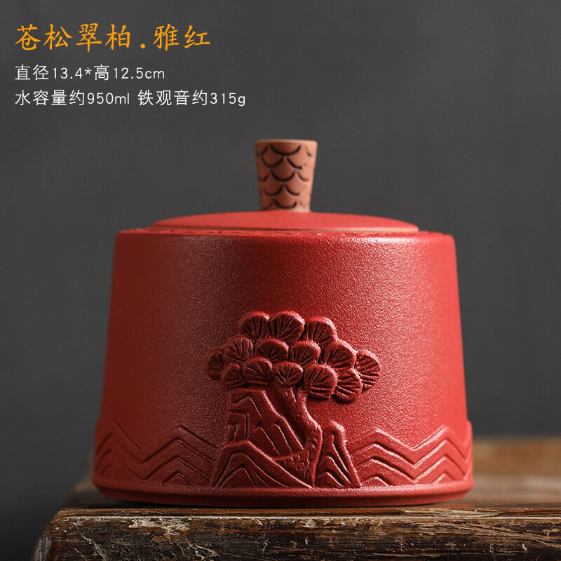 Креативная ретро керамическая герметичная банка для хранения пуэр-чая, контейнер для хранения чая, упаковочная коробка для красного чая древнего дерева