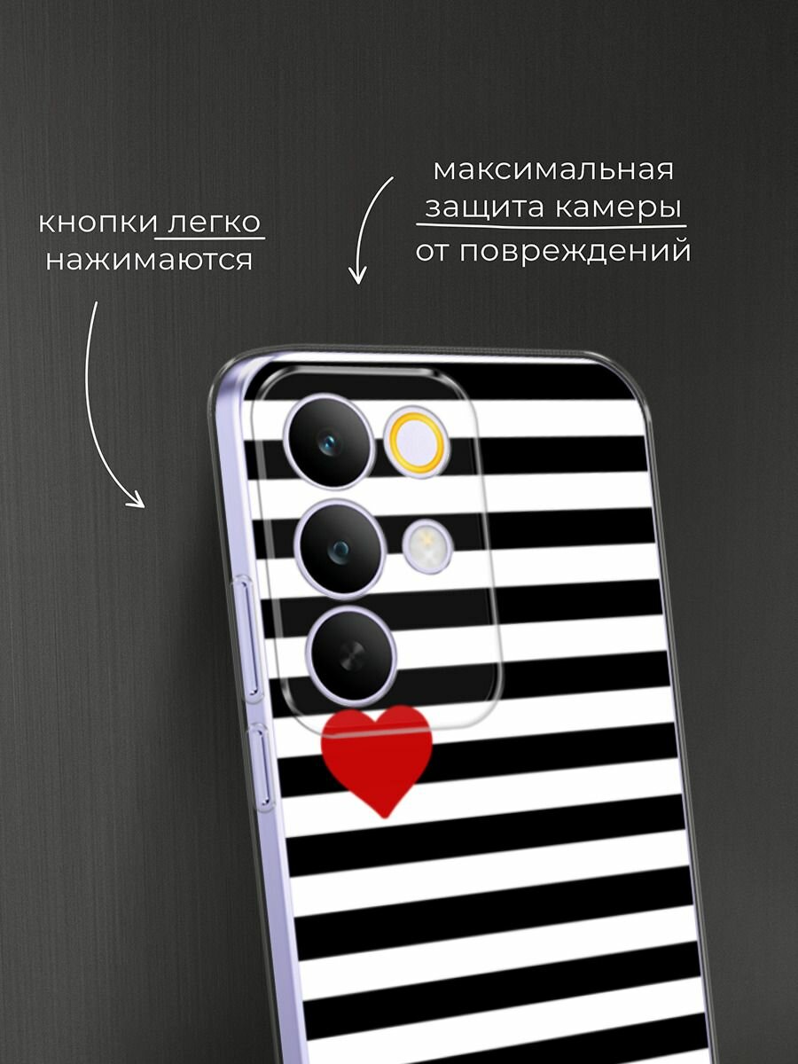 Чехол на Realme C85 Pro / Реалми C85 Про с принтом Красное сердце — фото 1