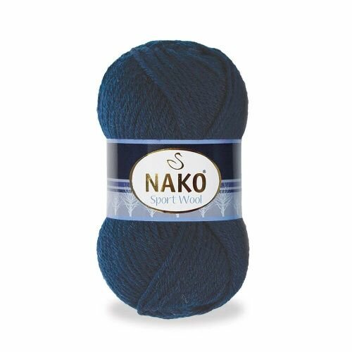 Пряжа Nako Sport wool 3088 (5 мотков по 100г/120м)