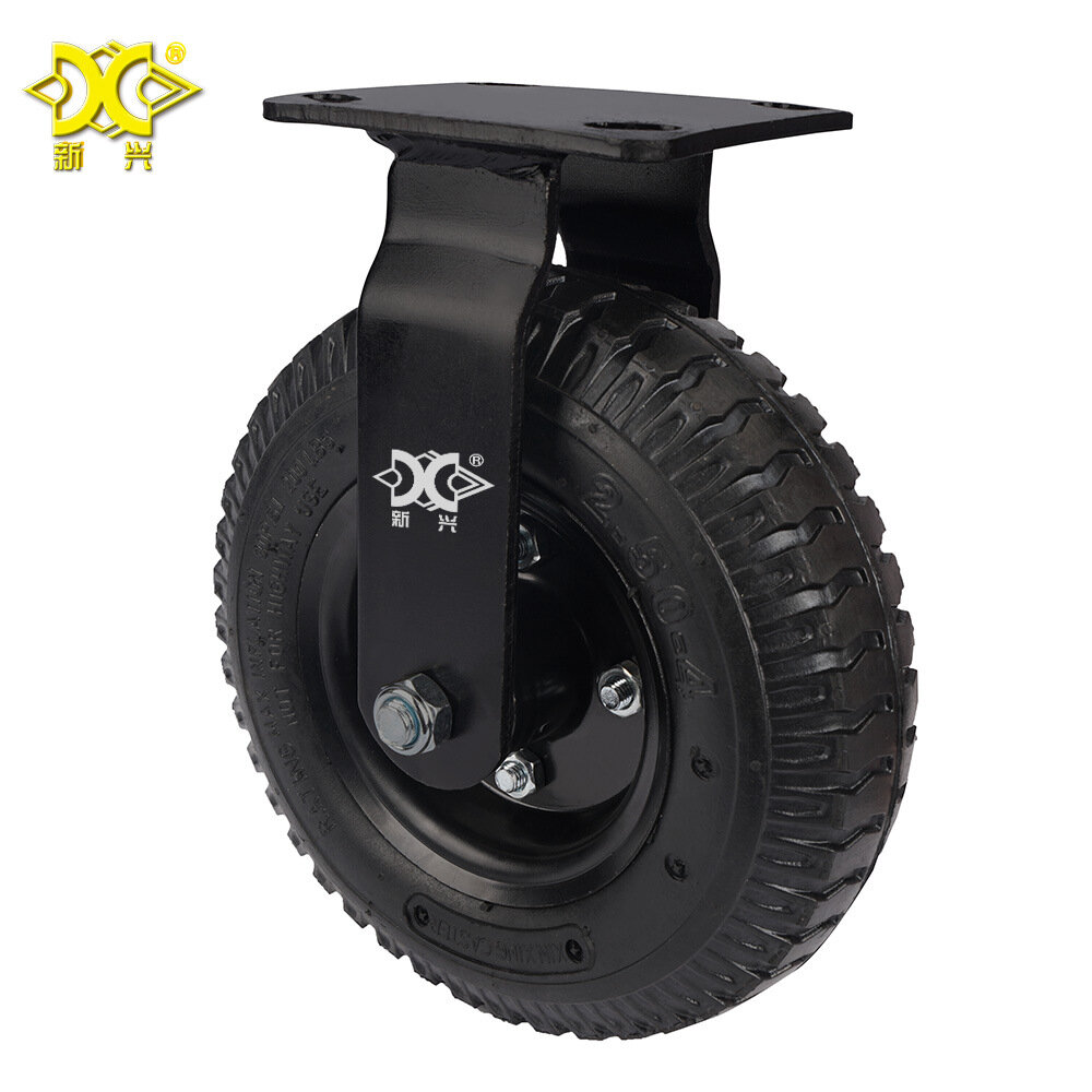 Колеса Xinxing 6inch 8inch Пневматические резиновые колеса для тележек в отелях, тележек для обслуживания номеров, амортизирующие бесшумные колеса
