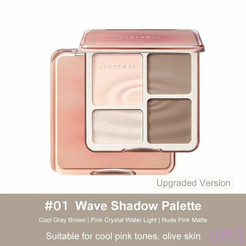 JUDYDOLL Highlight & Contour Palette Натуральная стойкая водостойкая палитра 9 г для скульптурирования лица хайлайтер и контуринг макияж 9г