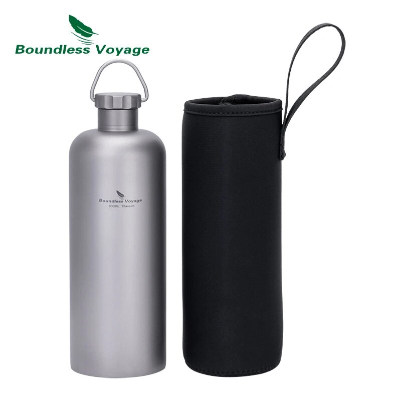 Бутылка для воды Boundless Voyage Ti3009D титановая 600 мл