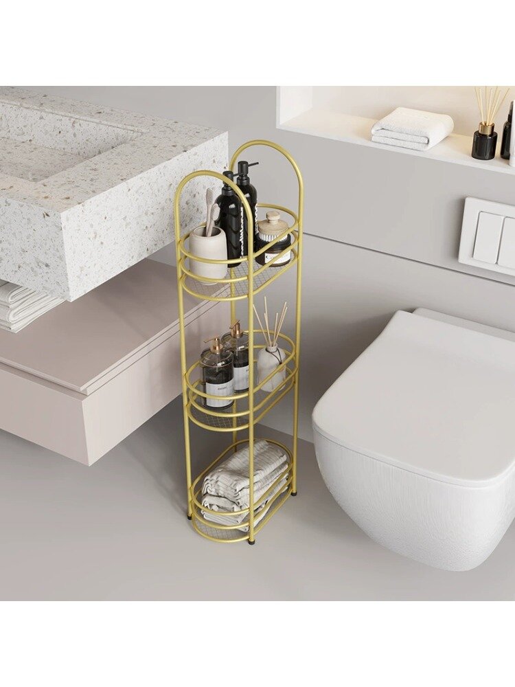 Стеллаж-этажерка из металла с 3 полками 30x18.5x91, Органайзер с повышенным расстоянием между полками нагрузка до 25 кг