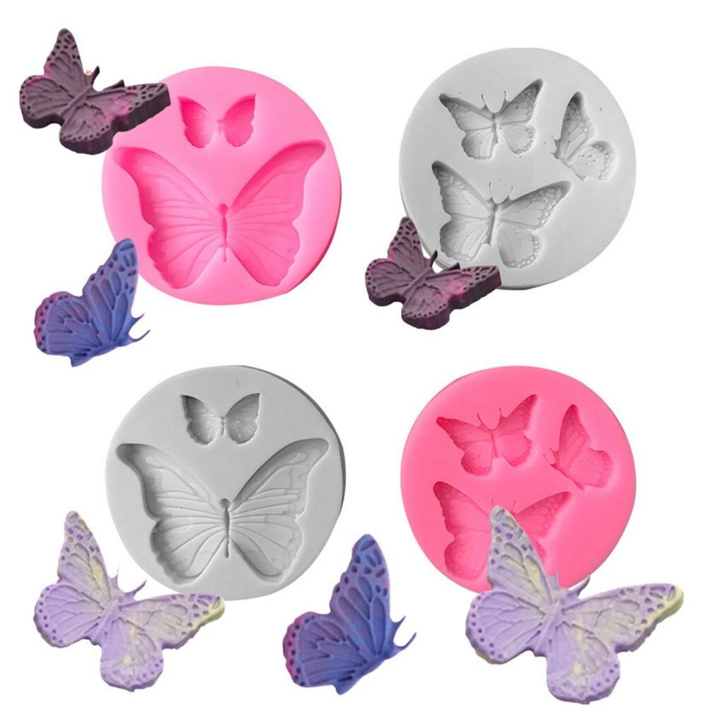 Силиконовые формы-бабочки (4 шт.)