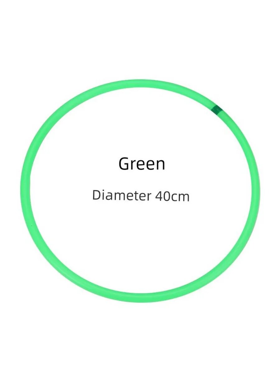 Пластиковый обруч для детей (40 см — зеленый, для игры)
