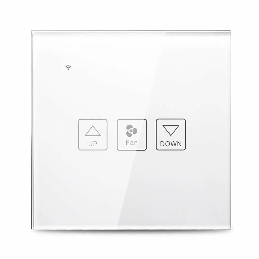 Wi-Fi Smart Fan Сенсорный выключатель Стеклянная панель Совместимость с голосовым управлением