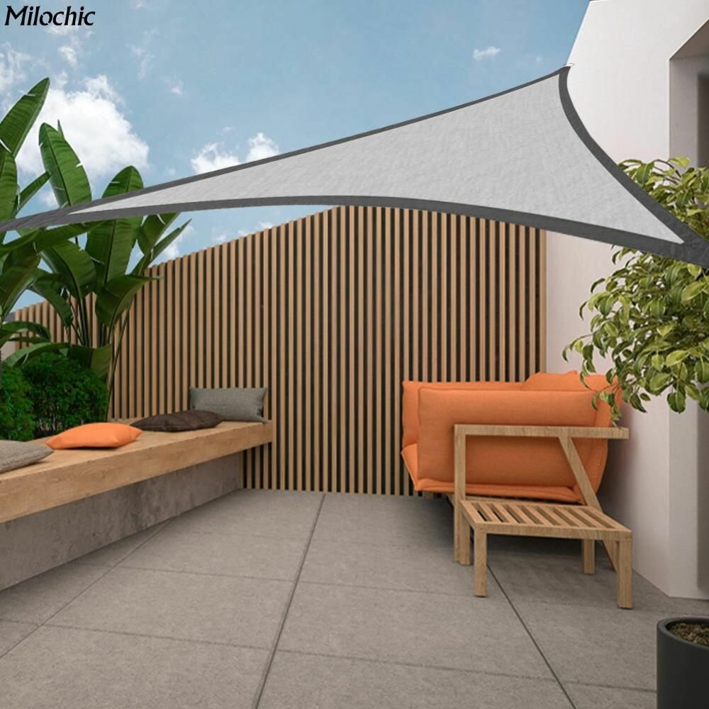 Кемпинг на открытом воздухе, треугольный солнцезащитный козырек для бассейна, водонепроницаемый и защищенный от ультрафиолета, подходит для рыбалки