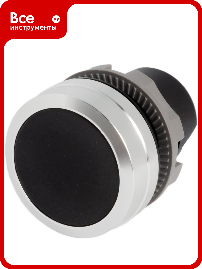 Кнопка CONTA черная, матовая, металл, 22ММ TA22SA-PF/H/A 00-00011480