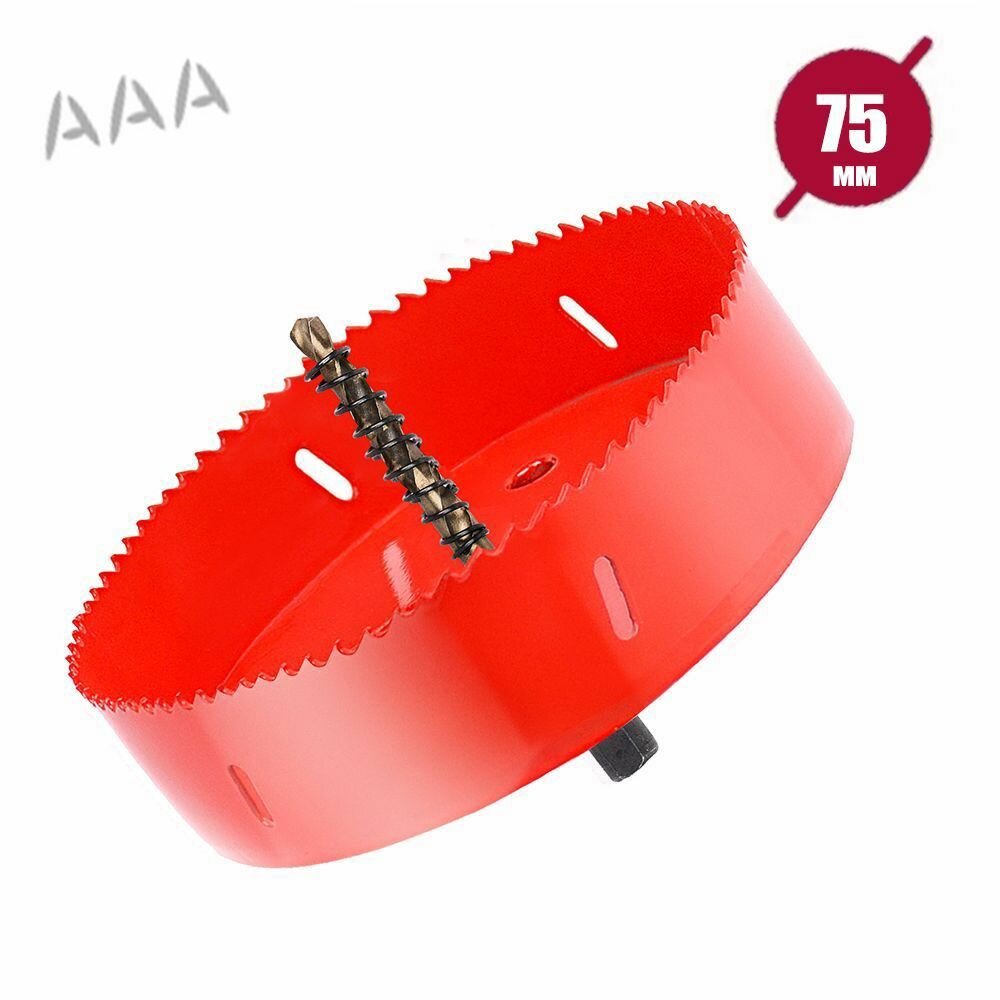 Биметаллическое сверло M42, 75 мм.