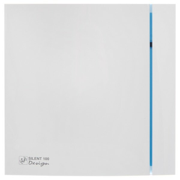 Вентилятор вытяжной Soler & Palau SILENT-100 CZ DESIGN 8 Вт 85 куб. м/ч 100 мм white