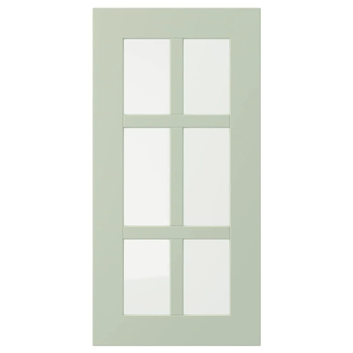 Дверь стеклянная STENSUND, светло-зеленая, 30x60 см
