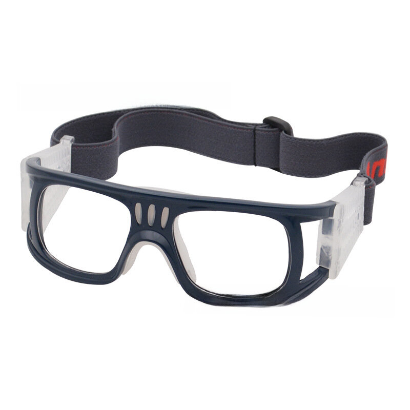 Защитные очки для баскетбола, очки для занятий спортом на открытом воздухе, взрывостойкие и противоударные очки для бега, очки с возможностью установки диоптрической линзы (Темно-синий)