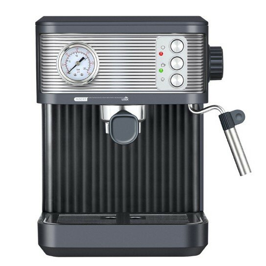 Кофемашина эспрессо 20 бар давление с капучинатором 2 чашки одновременно 1.7 л бак 10 напитков в 1