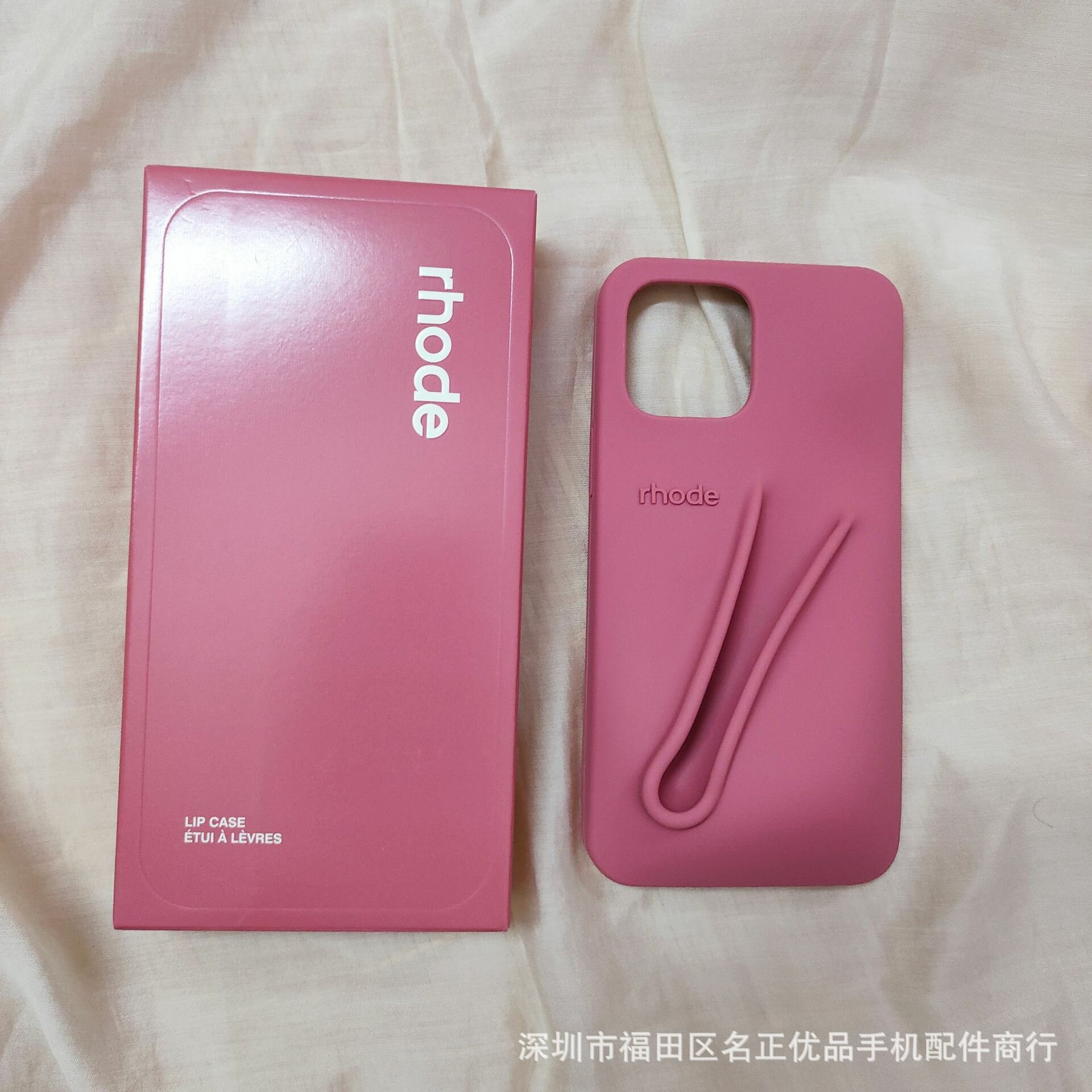 Чехол для iPhone 16 Pro Max в стиле Rhode Hailey, силиконовый, с губной помадой Apple, для iPhone 15 Pro и 14