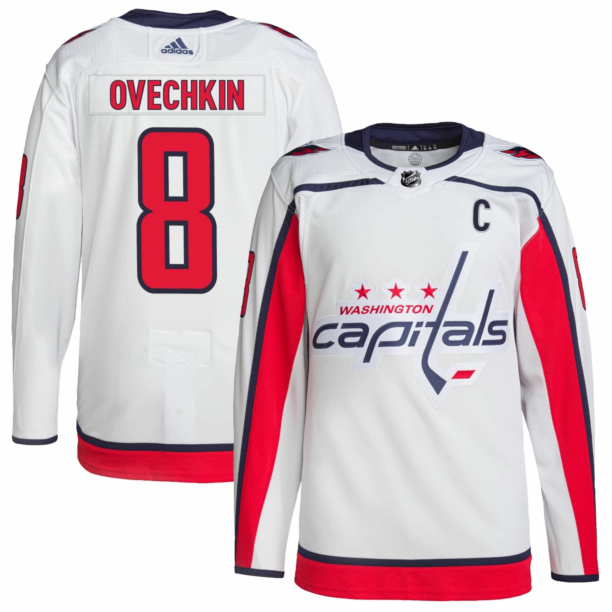 NHL джерси хоккейная Вашингтон Кэпиталз Washington Capitals Jersey Ovechkin 8 номер 8