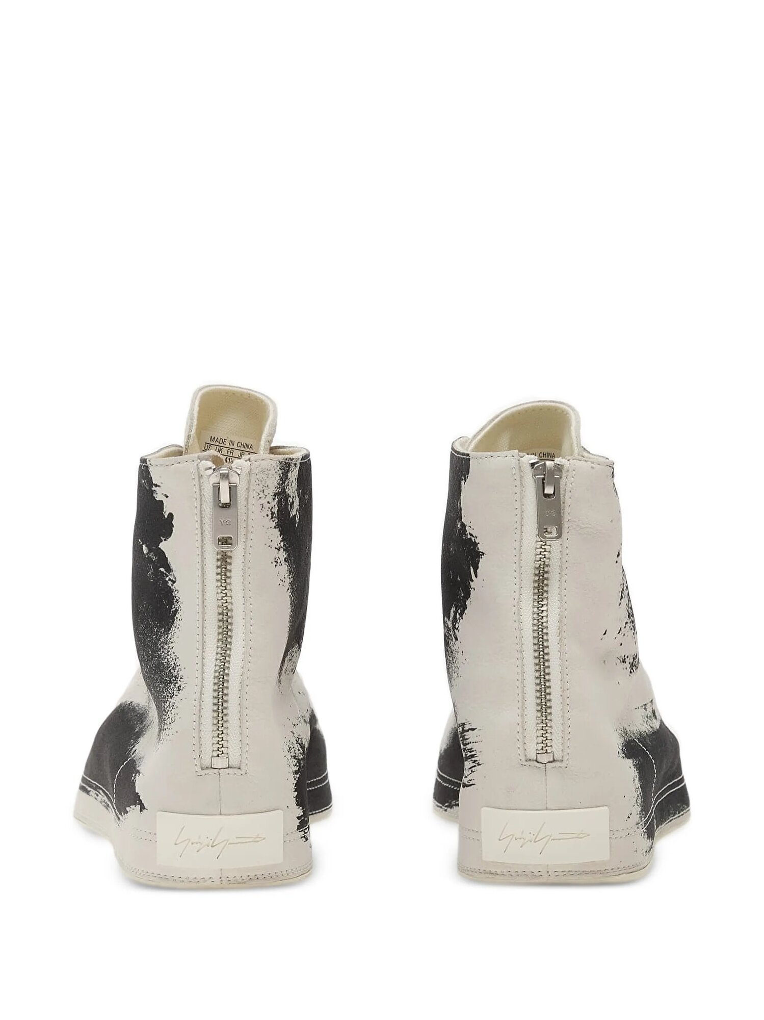 Кроссовки Y-3 Splash print high top sneakers, размер 9, разноцветный — фото 1