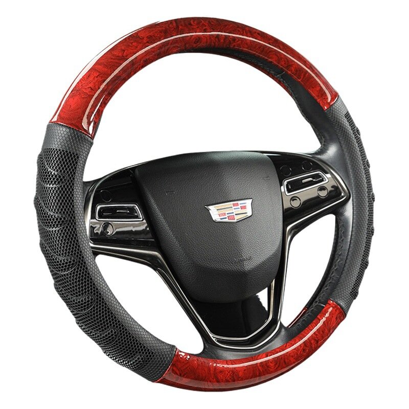 Чехол на руль Only charm Four Seasons General Motors, искусственная кожа, черный, 38см