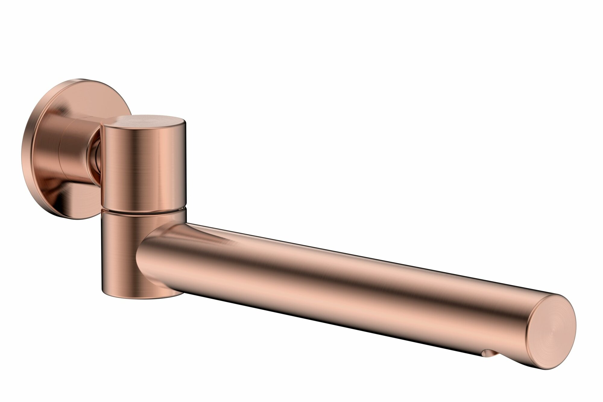 Излив для смесителя встраиваемый AQUAme шлифованная медь AQM8303BC