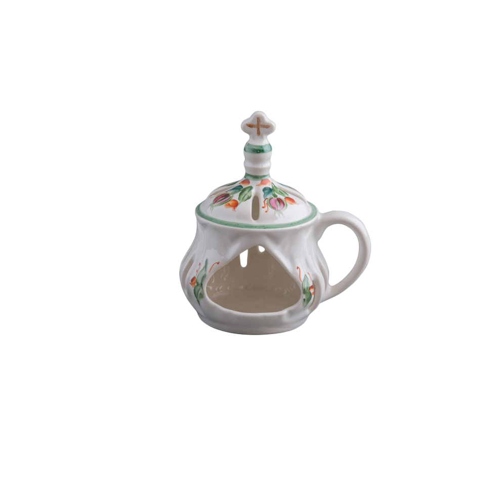 Кадильница "Малaя" от Скудельника, фарфор, роспись цветными красками