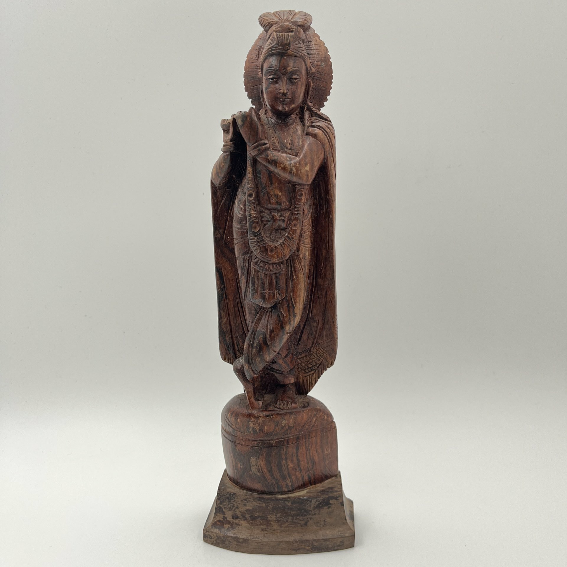 Статуэтка "Кришна", дерево, резьба, Индия, 1970-1990 гг.