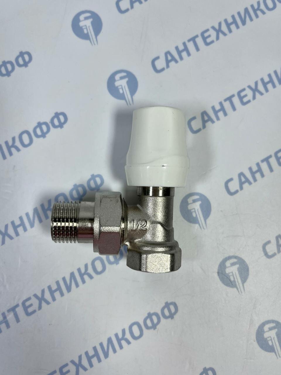 Клапан с ручной регулировкой VALFEX 1/2"ВН угловой, никель (VF.07. R.04)