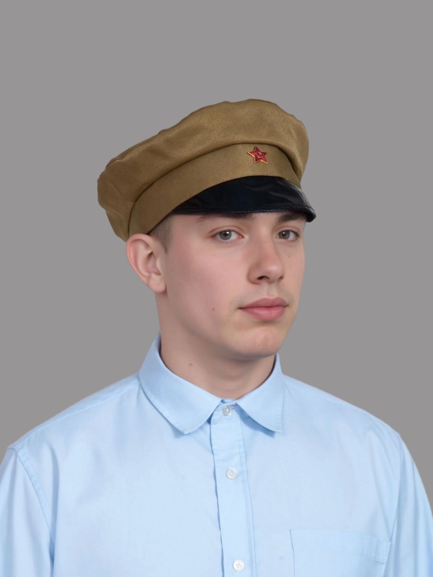 Фуражка Командира полевая военная хаки олива взрослая для спектаклей и постановок