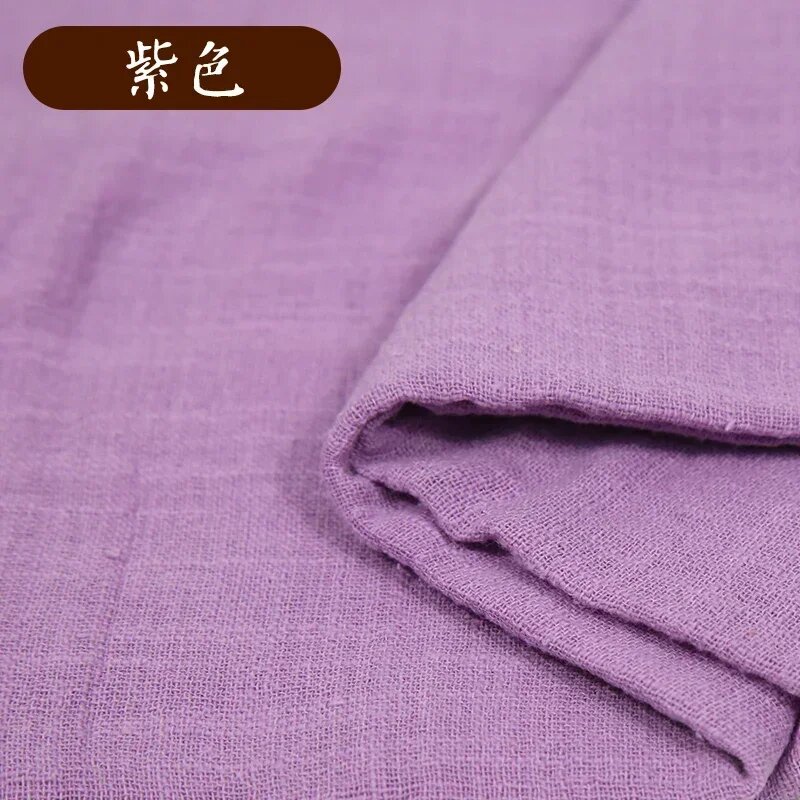 Хлопковая лённая ткань 100% хлопок 50x130 см Фиолетовый, purple