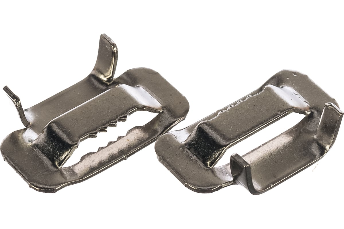 Бугели БМ (304) из нержавеющей стали, 20 мм {73383} (100 шт/упак)