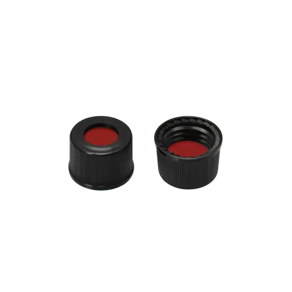 Крышка с септой, 13-425, красный PTFE/белый силикон/красный PTFE, 100 шт/упак