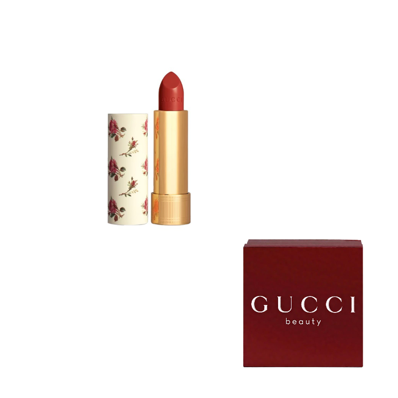 Помада женская GUCCI Golden Tube Floral, оттенок #302 Bright Orange Agatha