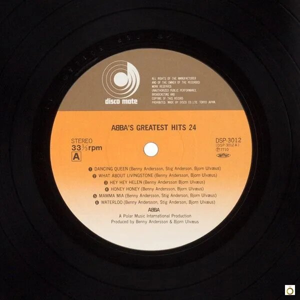 Виниловая пластинка ABBA’s Greatest Hits 24, Япония, 2LP, 1980 год — фото 1