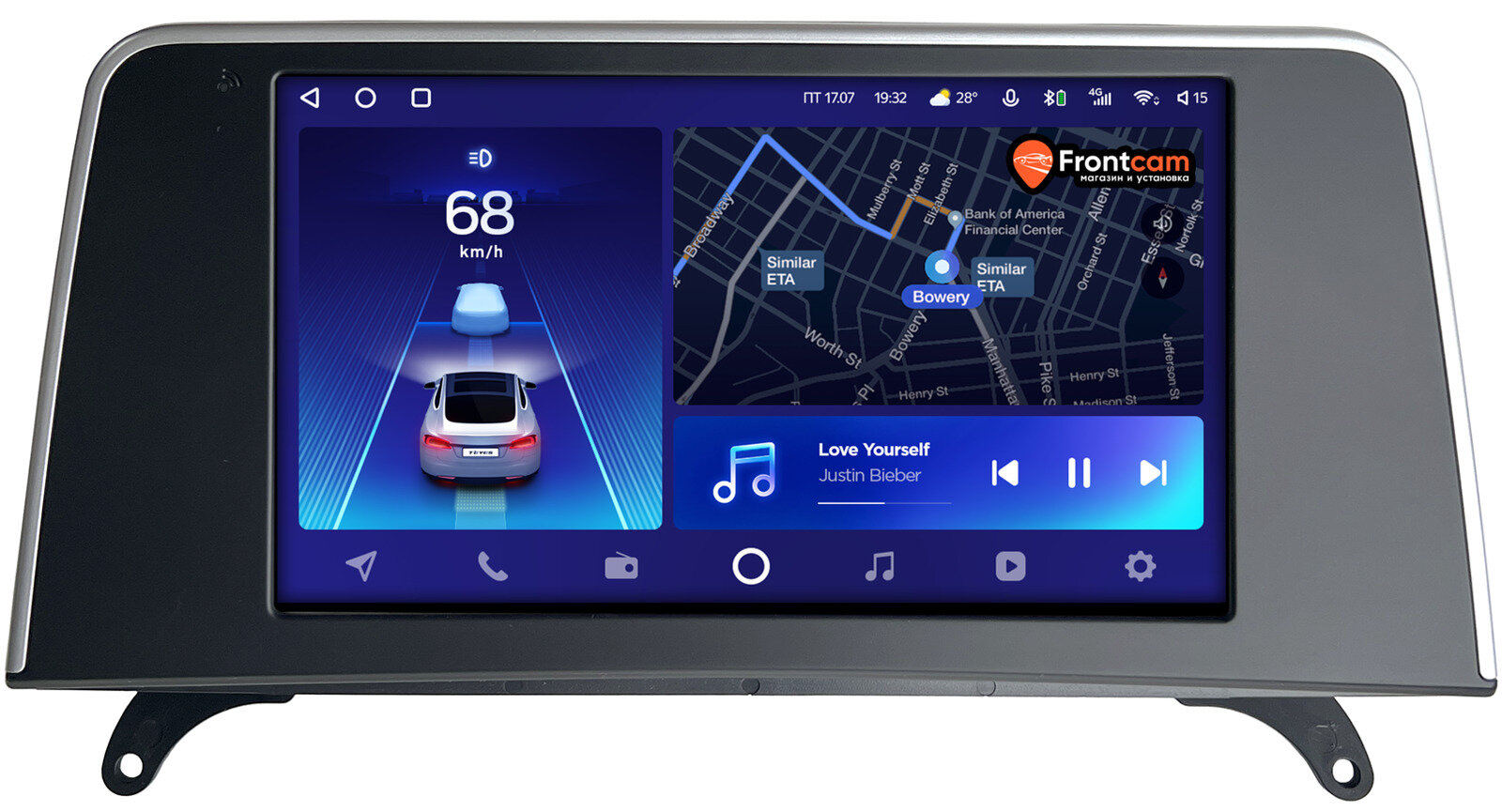 Штатная магнитола BMW X5 (E70), X6 (E71) 2007-2014 Teyes CC2 PLUS 6/128 9" RM-9-2516 Android 10 (4G-SIM, DSP, QLed)